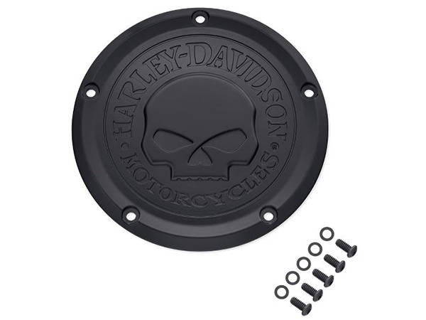 Harley-Davidson Skull Derby Deckel Schwarz für Touring ab Bj. 16